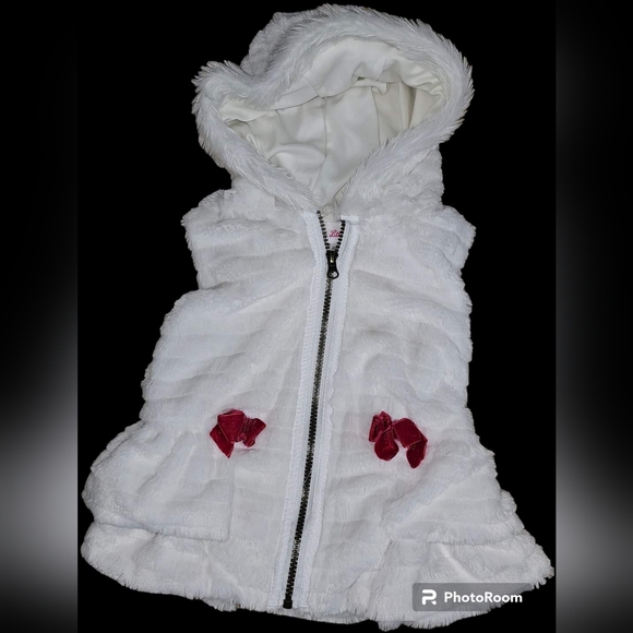 Little Lass | Jackets & Coats | Soft Faux Fur Zip Vest Little Lass ...